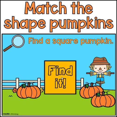 October Halloween 2D shapes BOOM CARDS™ | Digital NO-PREP | Distance ...