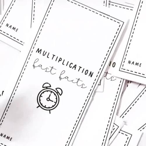 Multiplication Fast Facts Flip Book by Ell Educates | TPT
