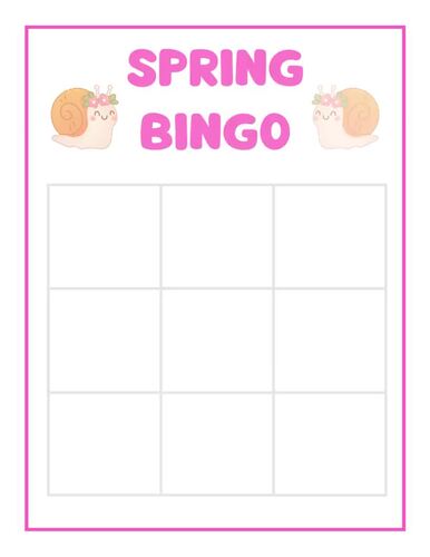 Simple Spring Bingo Cards by Creative Little Learners Pre-K | TPT