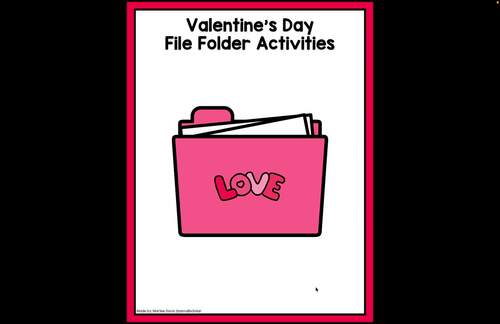 Valentine’s Day File Folder Activities | Special Education Tasks for Autism