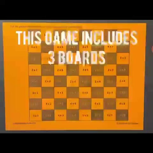 Multiplication Facts Practice Checkers by Ready to go Teacher | TPT