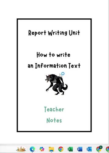 1st/2nd Grade Information Report Writing Unit, All Plans & Resources ...