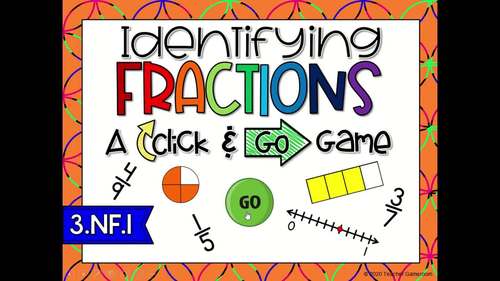 Identifying Fractions Click and Go Game by Teacher Gameroom | TPT