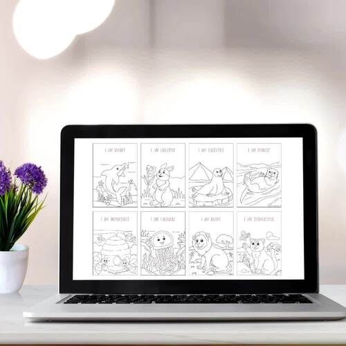 Colorable Affirmation Cards For Self Confidence | Fun Coloring Activity