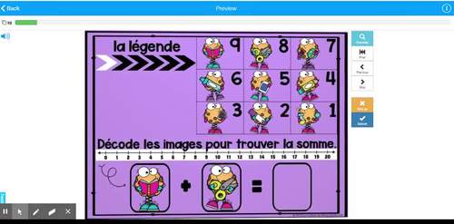 French Math Boom Cards I Le Code Secret Addition I Smart Cookie Edition