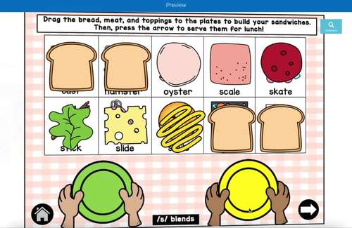 Articulation Build-a-Sandwich Boom™ Cards for Speech Therapy | TPT