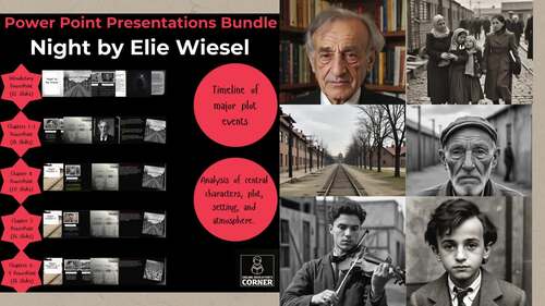 Night by Elie Wiesel PowerPoint Presentation Bundle 5 Editable PPTs
