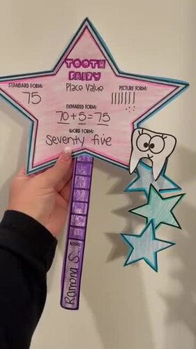 Dental Health Tooth Fairy Math Place Value Craft by The Teaching Diva ...