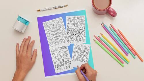 Kids Bible Story Coloring Book | Printable Christian Coloring Pages for ...