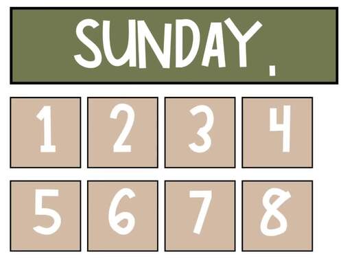 Woodlands Flip Calendar with Two Fonts and Editable Version l Woodlands ...