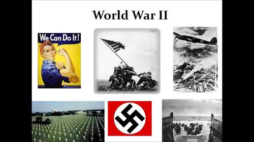 World War II PowerPoint and Guided Notes Sheet (World War 2, WWII)