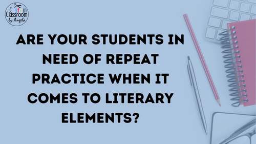 Literary Elements Worksheets & Task Cards High School Literary Analysis