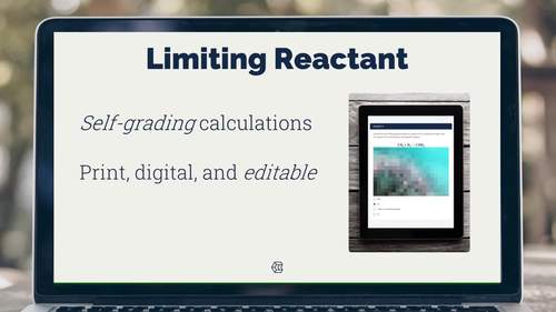 Limiting Reactant / Reagant Chemistry Print, Digital, and Editable ...