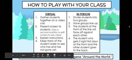 Snowball Fight Addition Fact Fluency Virtual Winter Game for Distance ...