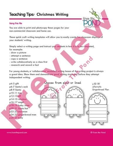 Christmas Craft and Writing Templates | No-Prep Quick Crafts by From ...