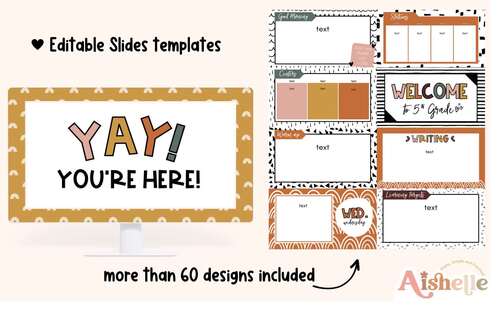 EDITABLE Boho Rainbow Classroom Decor Bundle by AishelleArte | TPT