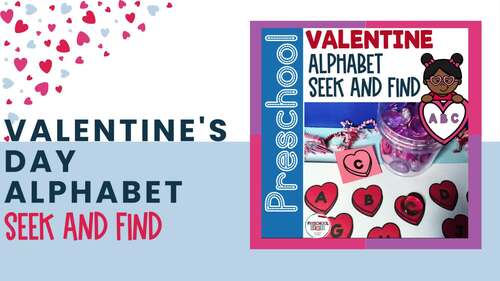 Valentine Preschool Ideas - CANDY HEART ALPHABET SEEK AND FIND by ...