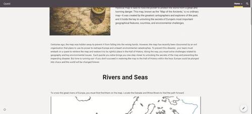 Digital Escape Room for Social Studies European Geography & Environment