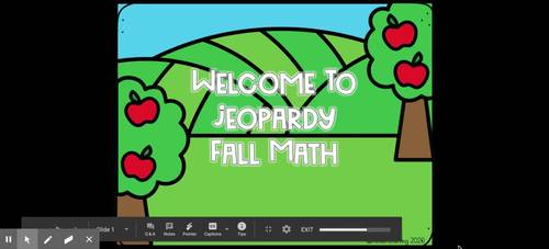 Jeopardy - Fall Math by KinderCrafting | TPT