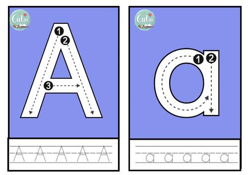 Alphabet Letter Formation Flashcards/posters by CaLM -Come Learn With Me