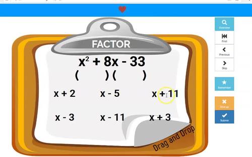 Factoring Trinomials and Binomials by Time Flies | TPT