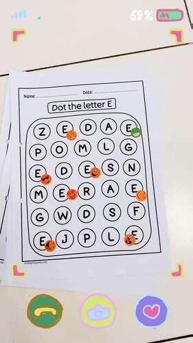 Letter Dot Marker Printable Mat- Alphabet Recognition & I spy ABC