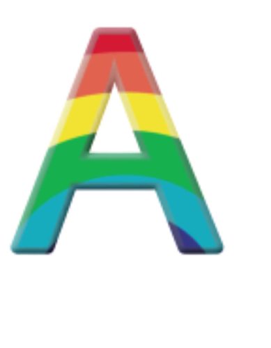 Uppercase Rainbow Alphabet Letters And Numbers - KG 3D Toy Text PNG ...