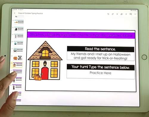 October Typing Practice for Little Typists | Digital | Fall Activities