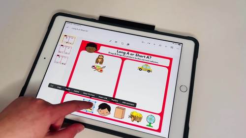 Long and Short Vowel Sort | Google Classroom | Drag & Drop | TPT