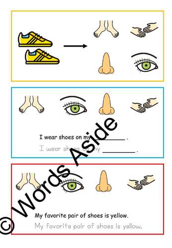 Association Task Cards Body by Words Aside | TPT