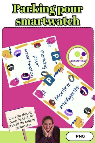 French: Parking lot for Smartwatch by Lernfitness | TPT