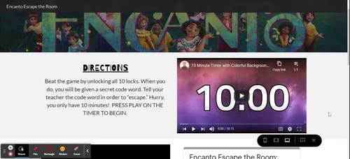 Encanto: Single-Digit Multiplication Escape the Room (Disney) | TPT