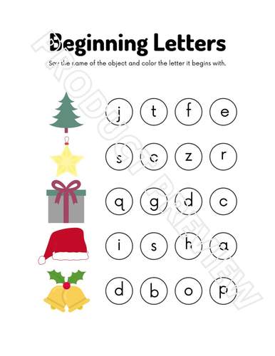 Christmas Phonics Packet with Beginning Sounds, Rhyming and More by ...
