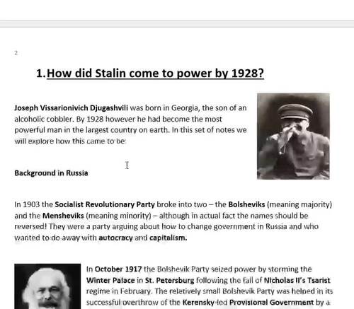 IB History: Stalin - Complete Course Notes | Authoritarian States