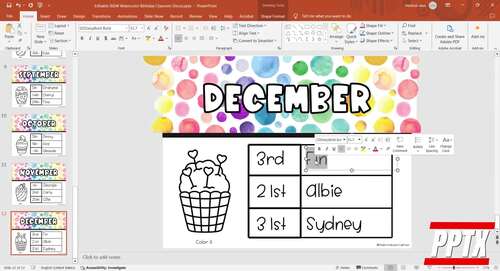 Watercolor Boho Spotted Rainbow Monthly Birthday Chart | TPT