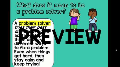 How Can I Be a Problem Solver? | Social Skills & Classroom Behavior ...
