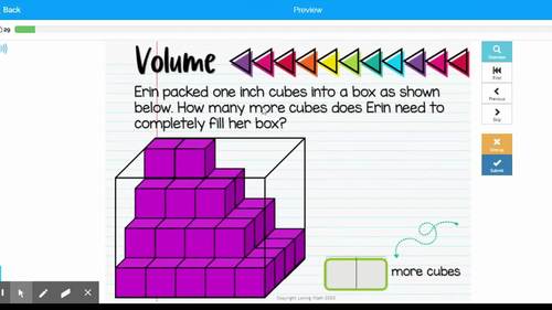 Volume of Regular and Irregular Figures BOOM Cards for DISTANCE LEARNING