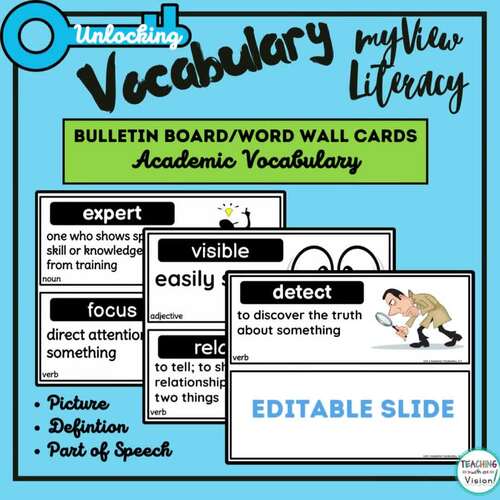 myView Literacy 5th Grade Unit 2 Weeks 1-5 Editable Vocabulary Word ...