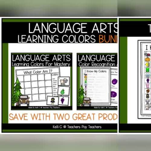 Learning About Colors Activities and Worksheets BUNDLE by Kelli C