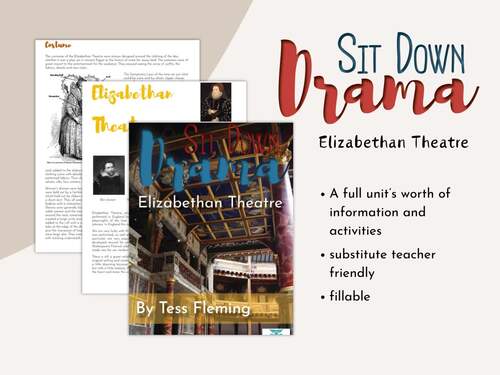 Elizabethan/Shakespearean Performance Activities, Info, Worksheets ...