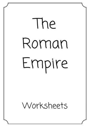 History The Roman Empire Worksheets by Worksheet Whisperer | TPT