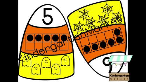Fall Activity | Halloween Candy Corn Math Center Numbers 0-10 Match ...