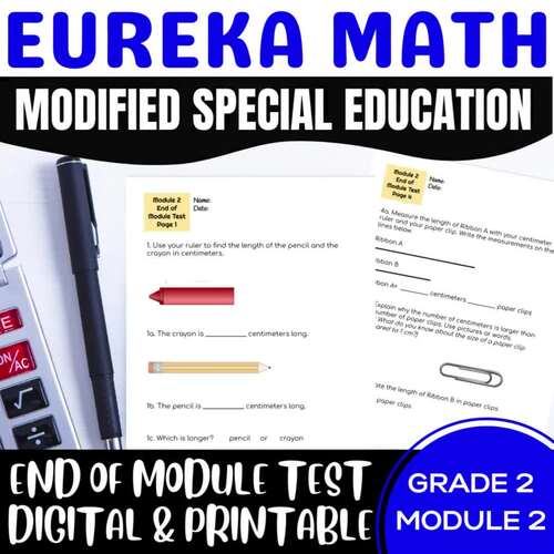 Special Education Engage NY {Eureka} Math Grade 2 Modified End of ...