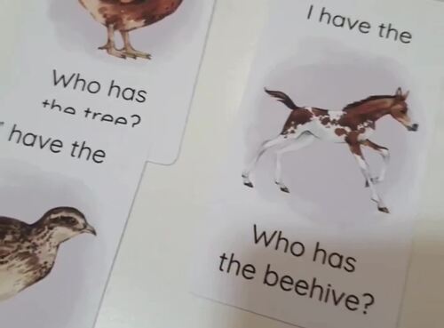 I have Who has On The Farm Printable Game, Farm Life Cards, Farm Animals