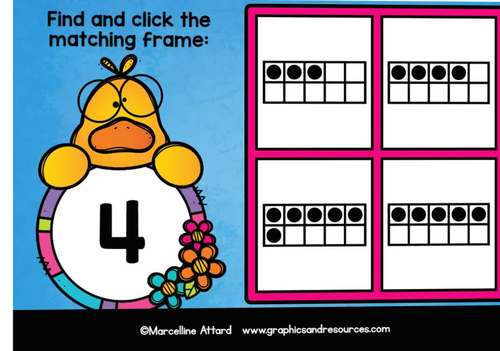 BOOM CARDS SPRING ACTIVITY KINDERGARTEN (COUNTING TEN FRAMES 1-20 GAME)