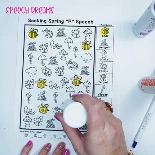Spring Speech Therapy Seeking Activity by Speech Dreams | TpT
