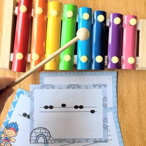 Winter Solfege Flashcard Bundle (mi - sol, la, pentatonic) by Caffeinated J