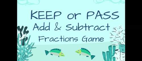 Adding & Subtracting Fractions: Like Denominators Reducing SCOOT, BINGO ...