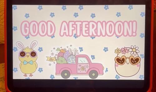 Easter Morning Agenda Slides / April Daily Routine Editable Slides with ...