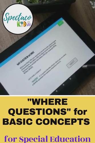 DISTANCE LEARNING Wh Questions WHERE QUESTIONS Basic concepts BOOM Cards™